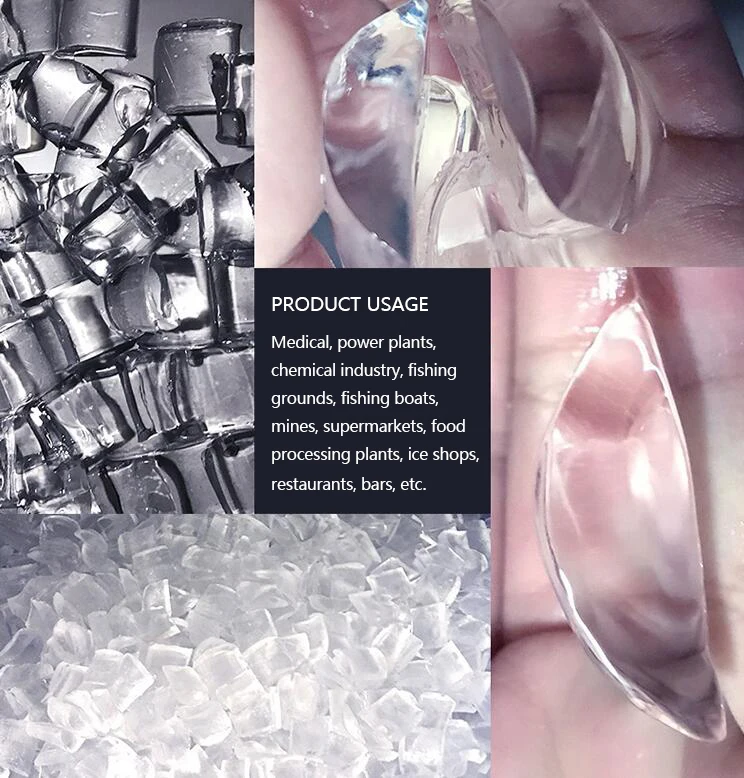 30 Kg Moon Shaped Ice Cubes Ice Machine - Automatic & Efficient