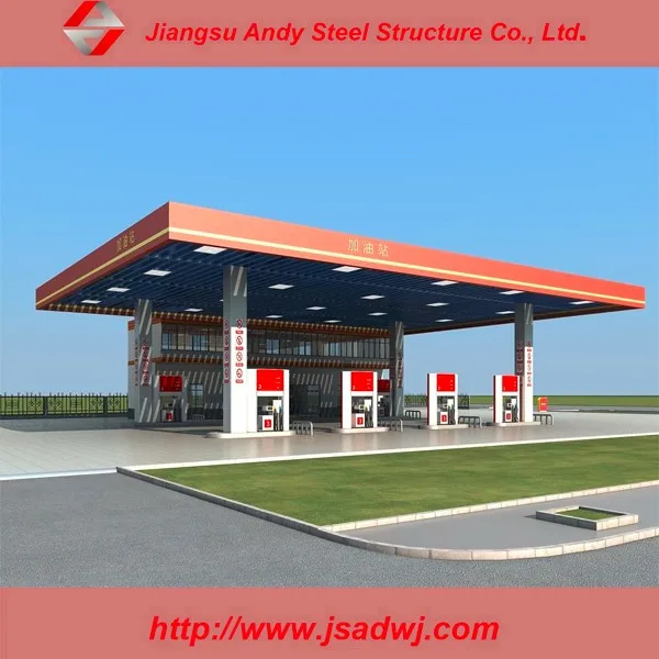 Modern Steel Space Frame Roofing Of Petrol Station Design - Buy Gas ...