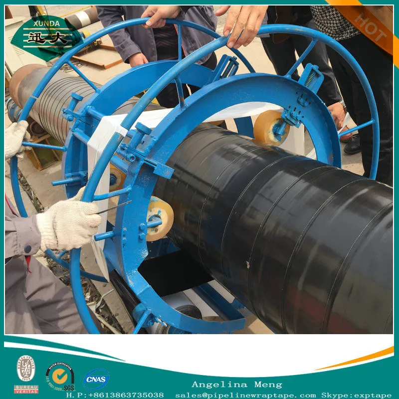 New Type Hand Applied Tape Wrapping Machine For The Steel Pipeline ...