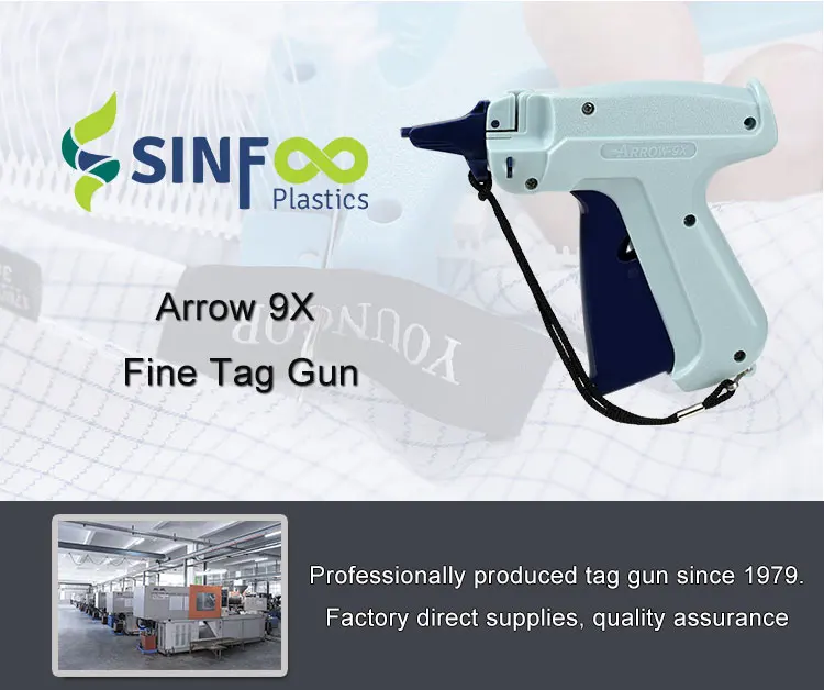 Sinfoo Fabric Merchandise Tag Pin Use Plastic Arrow 9X