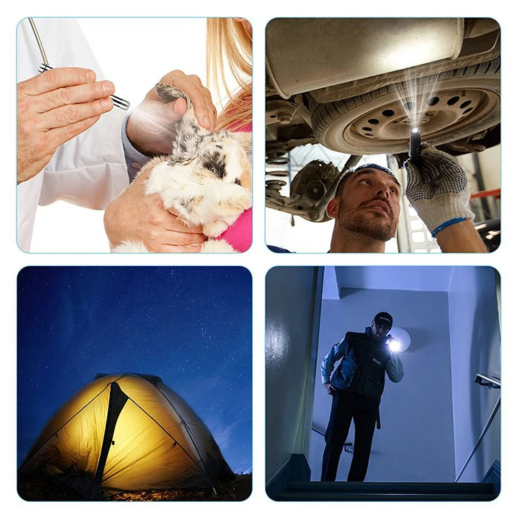 Mini Nurses Doctor Eyes Diagnostic Pen Led Yellow Light Pupil Gauge ...