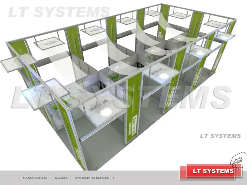Customized Standard Exhibition Booths - LINGTONG Design System-Max 4