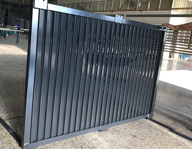 Modern Yard Aluminum Vertical Louver Style Ventilated Privacy Fence ...