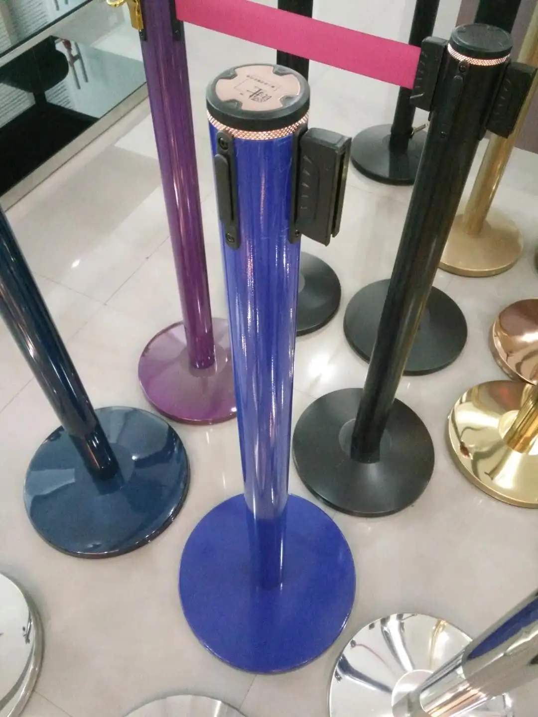 Mall Queue Divider For Sale/retractable Belt Stanchions/people Safe ...