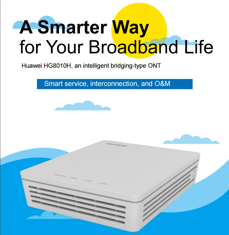 Huawei Fiber Gpon Ont Hg8010h With Single Ge Ethernet Port - Buy Huawei ...