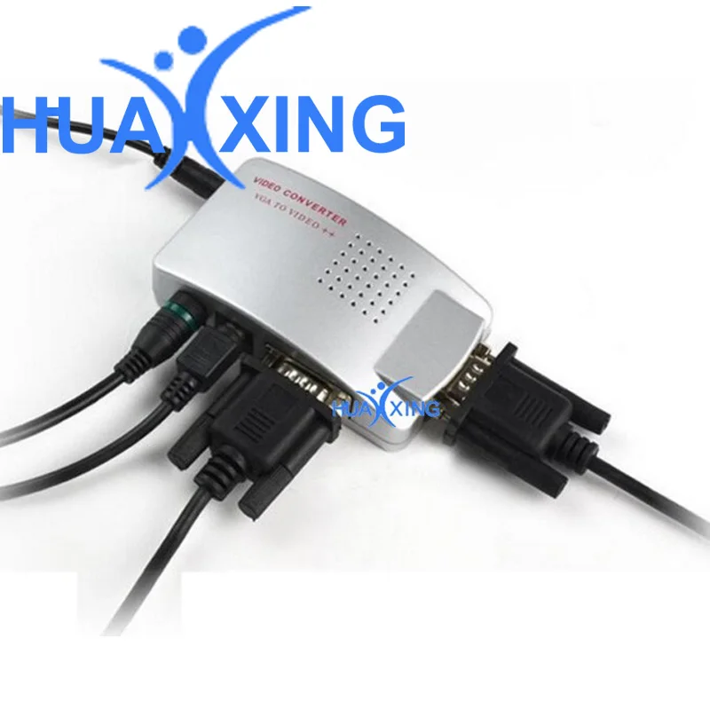 Vga To Av Converter Vga Input To Bnc Av S-video Output Laptop Analog ...