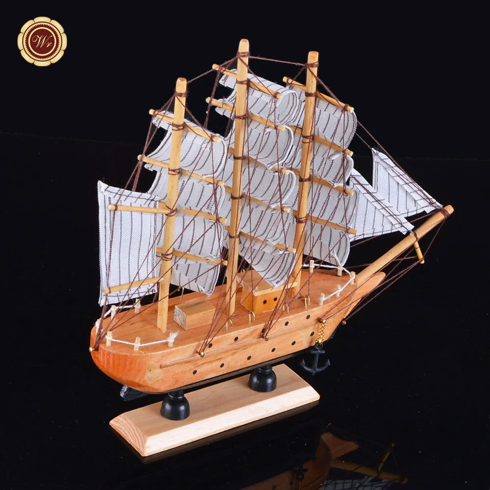 Hot Sale Sailing Ship Model Wooden Craft Boat Decoration Nautical ...