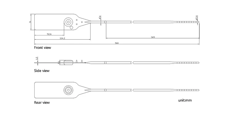 Rep 004 Qr Code And Barcode Round Plastic Seal With Wire - Buy Round ...