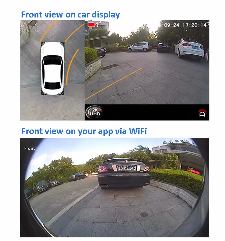 Wifi Supported 2k Uhd Parking Assist 360 Degree Car Camera System With ...