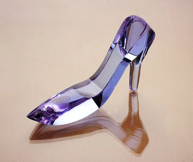 Cinderella Crystal Shoes High Heel Glass Shoes Wedding Favor Gift ...