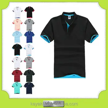 Custom Made Fashion Men's No Button Polo Shirt Blank - Buy Polo Shirt ...