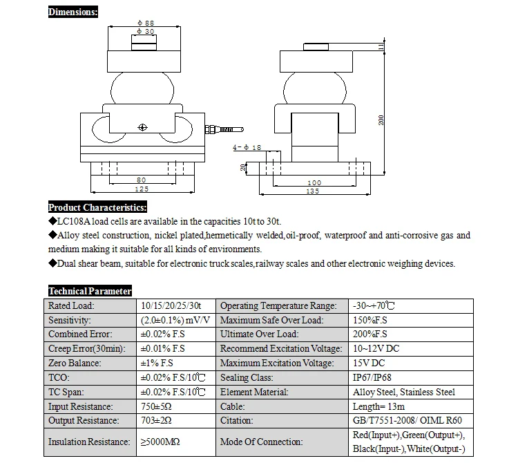 25 Ton Load Cell - High Quality and Customizable Solutions