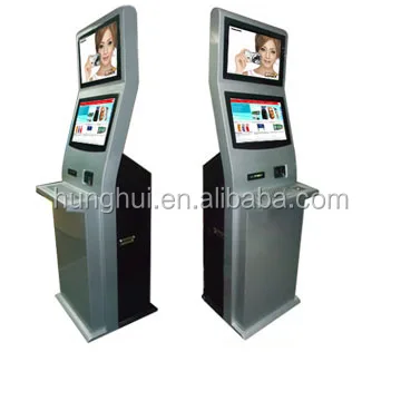 Touch Screen Prepaid Card Vending Machine / Cash Acceptor Payment Kiosk ...