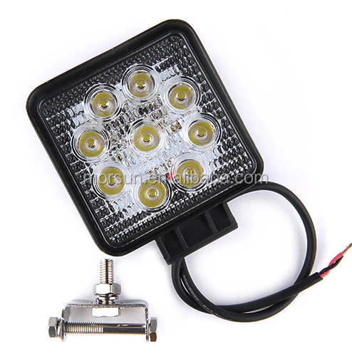 4 Inch Led Work Light 27w 9led 12v Led Work Square Light Spot/ Flood ...