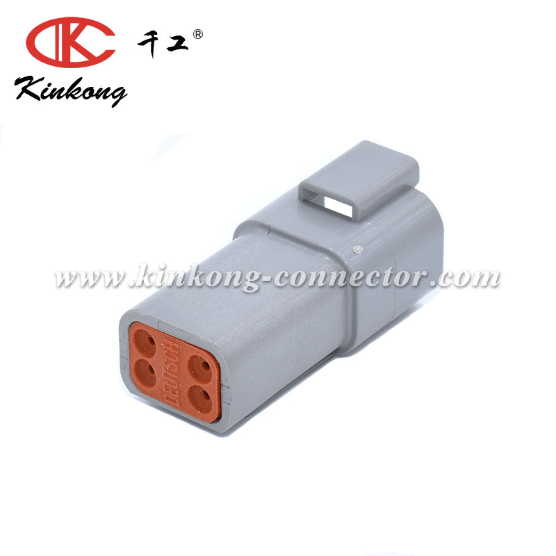 4 Pin Waterproof Male Dt Series Connector Electrical Connectors Dt04-4p/ At04-4p Mating Dt06-4s ...