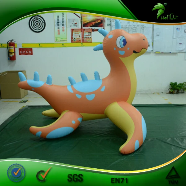 Hongyi Inflatable Orange Dragon Pool Float Ride on Toy