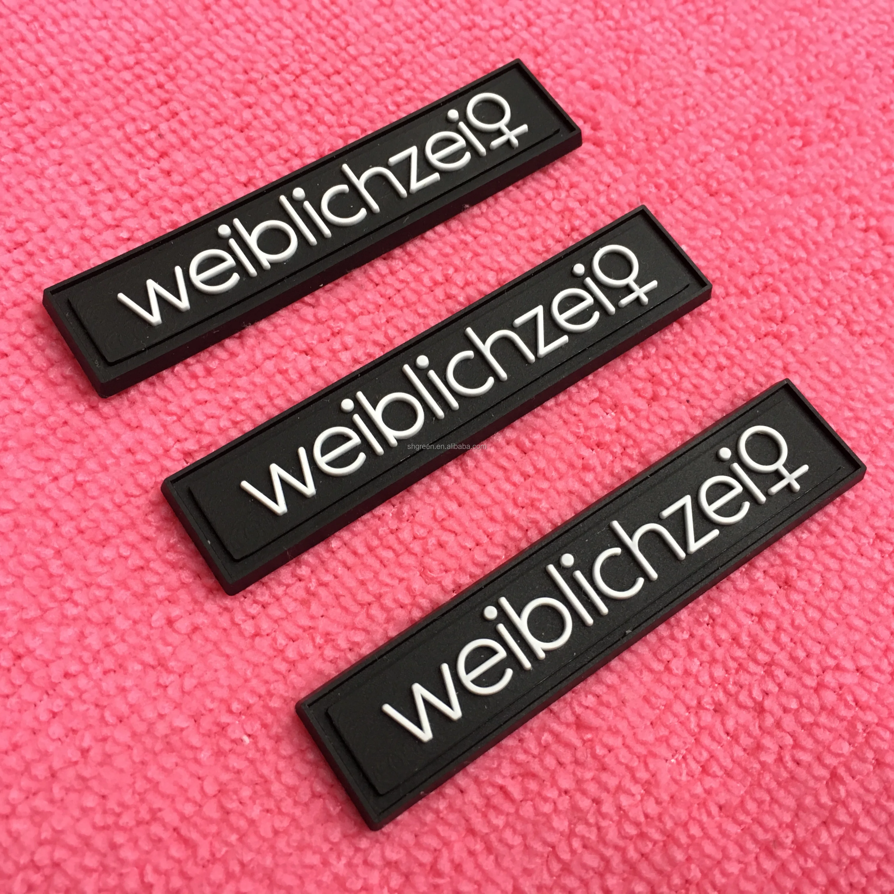 Custom Different Sizes 3D Embossed Rubber Label for Suits,factory Price ...