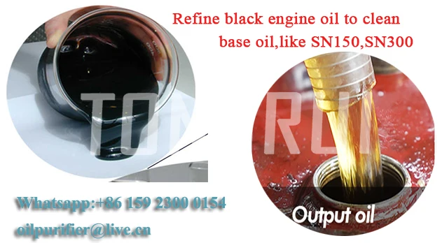 Distilling Technology Mobile Oil Refinery Waste Engine Oil To Base Oil ...