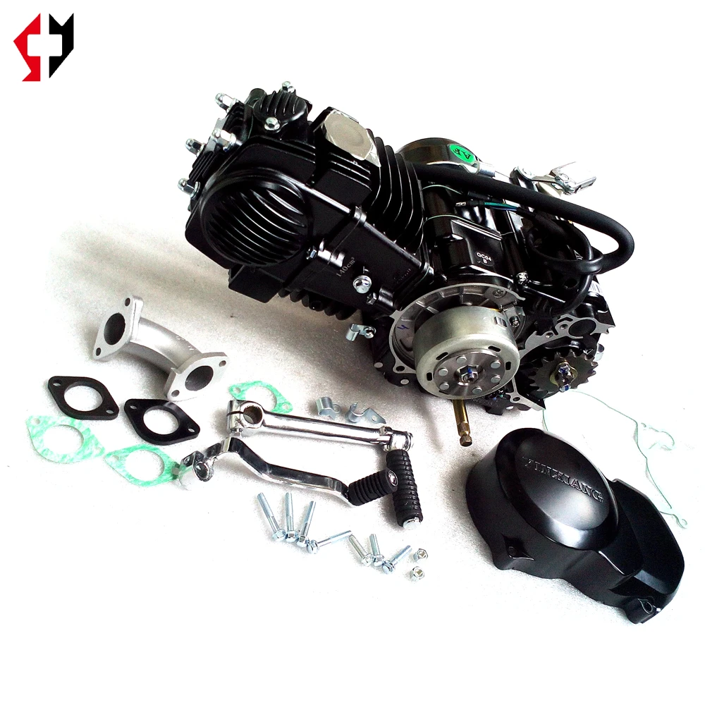 Yx140cc Motorcycles 2 Stroke Engine Air Cooler Manual Clutch Kick Start ...