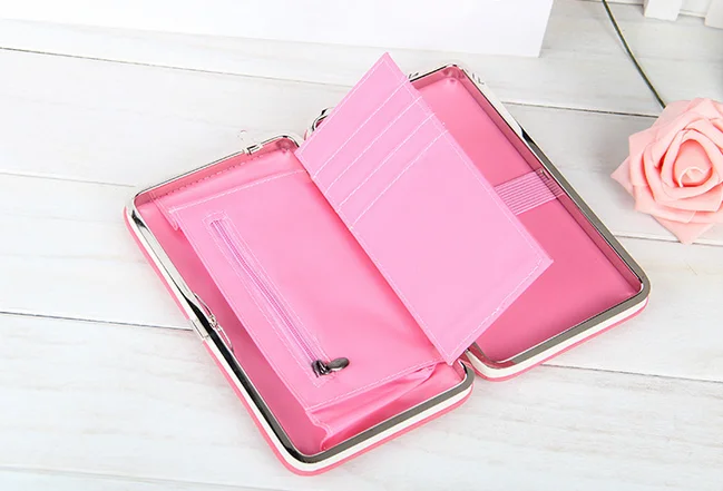 Fashion Customized Pu Hinge Purse/women Metal Frame Wallet - Buy Wallet ...