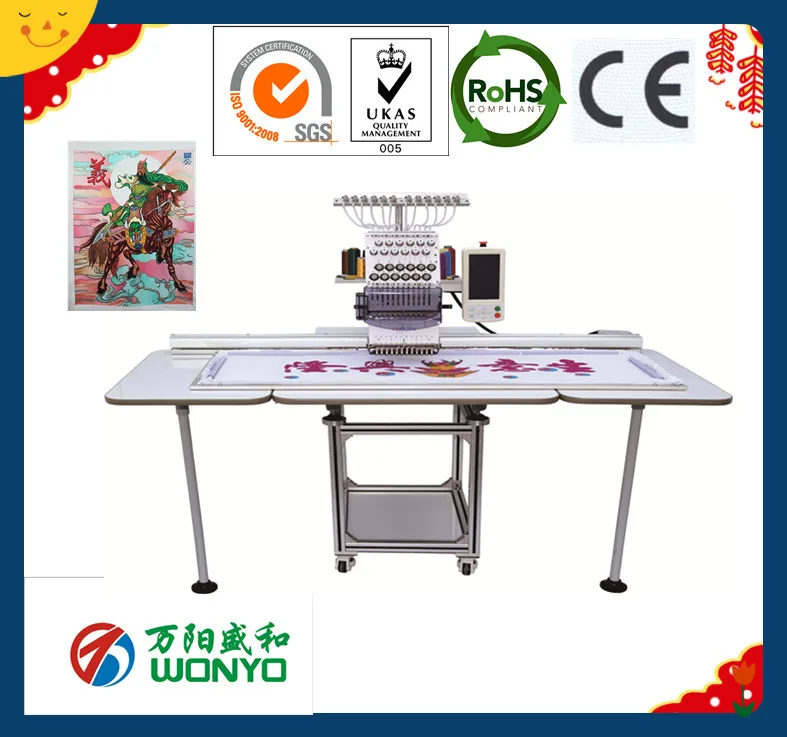 Wonyo One Head Embroidery Machine Cheap Easy Punch Embroidery Machine ...