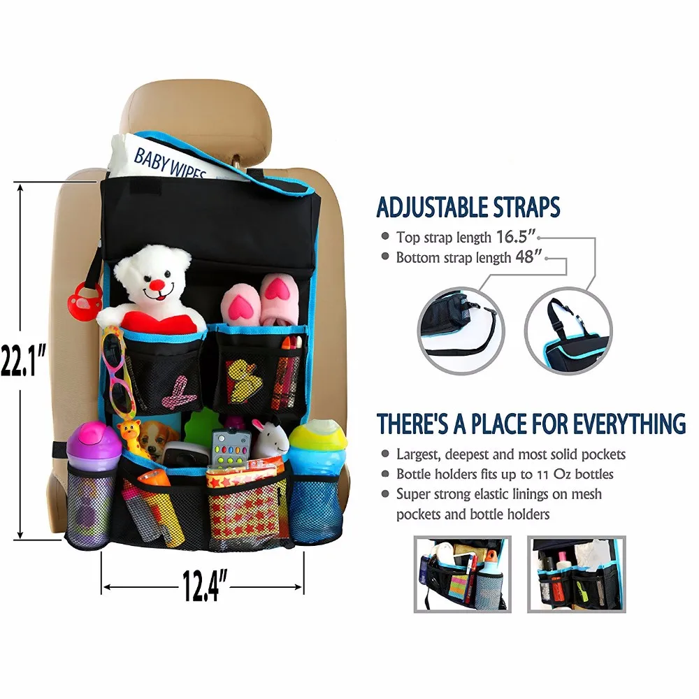 High Quality Car Back Seat Organizer For Kids Small Toys & Travel ...