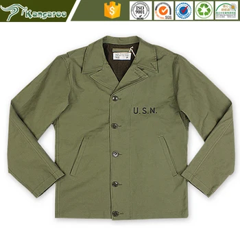 Vintage Reproduction Ww2 Us Navy N4 Deck Military Field Jacket - Buy ...