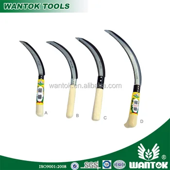 Farming Knife Sickle With L Shape Wooden Handle - Buy L Shape Wooden ...