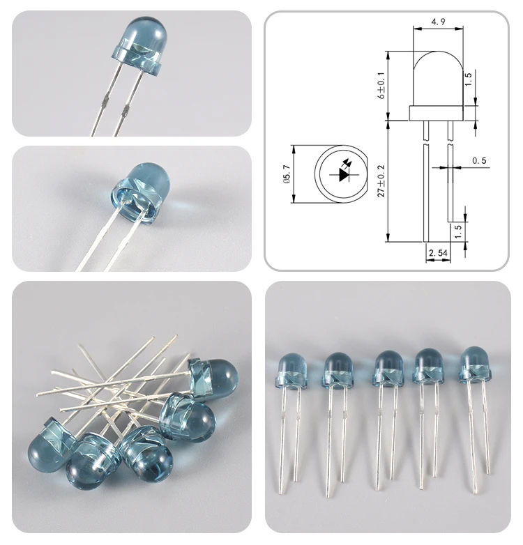 GaAs/gaaias ir transmisor y receptor de infrarrojos diodo emisor en ...
