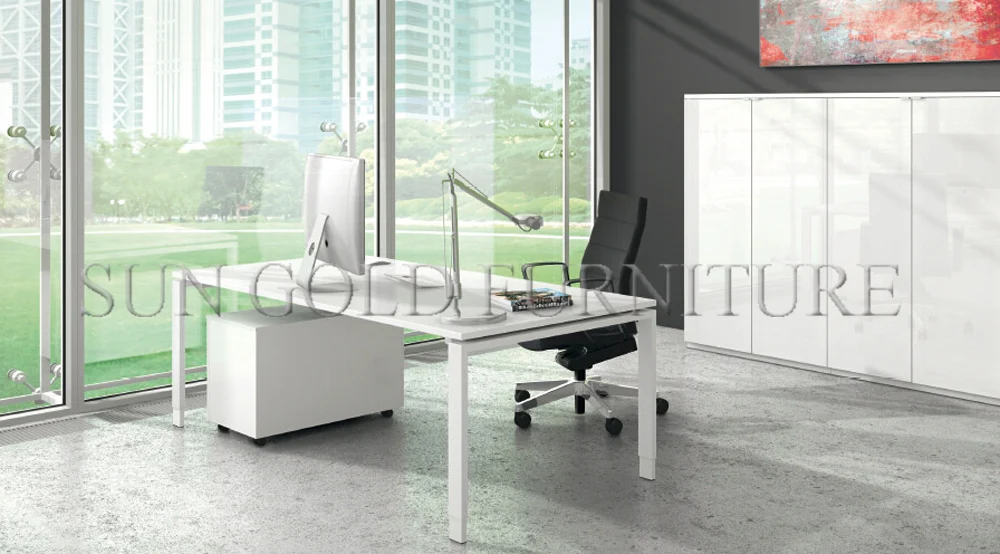 Modern Contemporary White Office Desk Demountable Office Furniture(sz ...