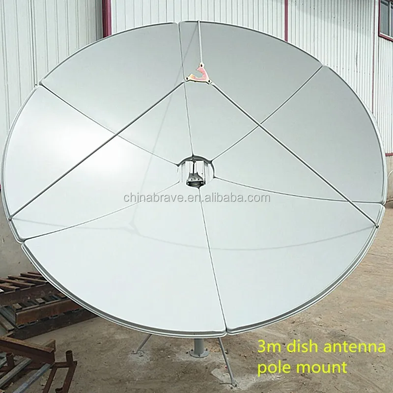 3m Dish C/KU Satellite Antenna - High Definition & Waterproof