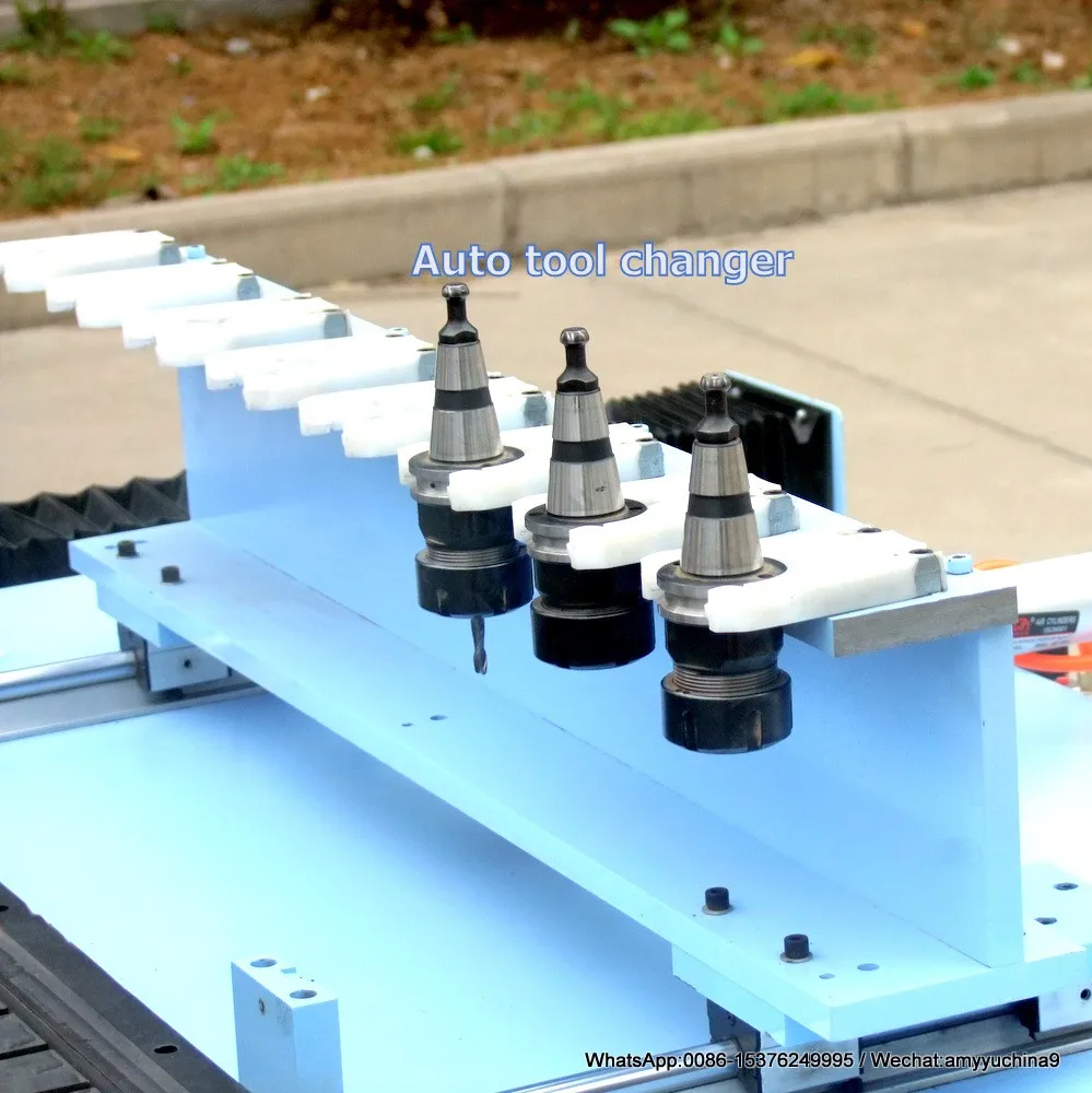 3 Axis Large Bed Flat Bed Cnc Router With Auto Tool Changer - Buy Flat ...