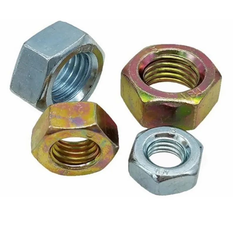 Carbon Steel Galvanized Yellow Zinc Hex Nut Din934 - Buy Yellow Zinc ...
