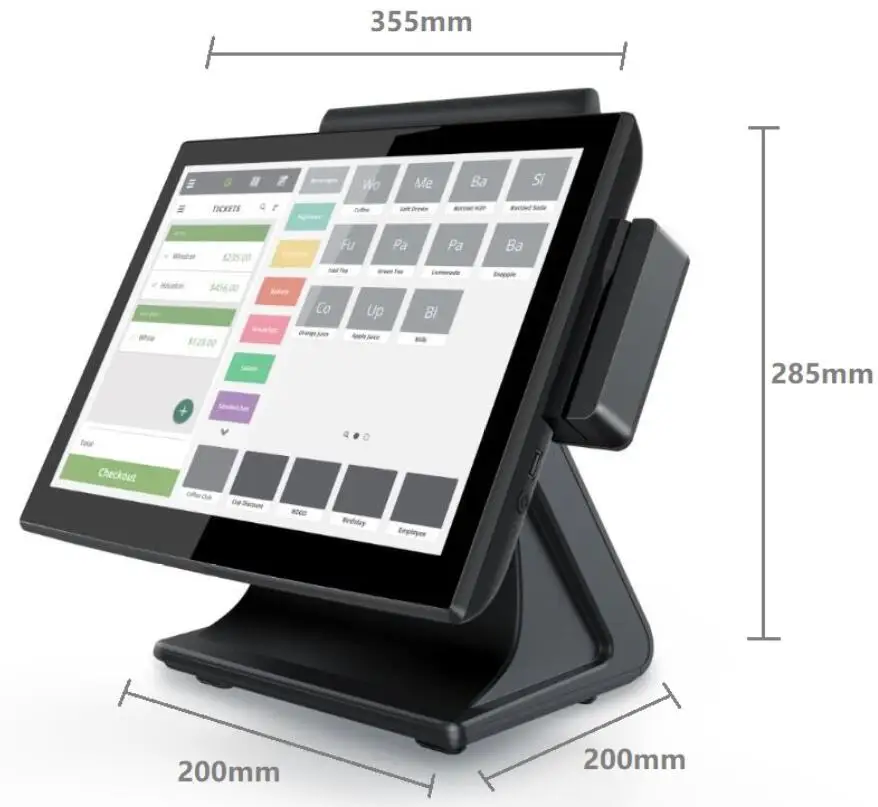 Complete Set Pos System 15 Inch Touch Screen Pos Hardware - Buy ...