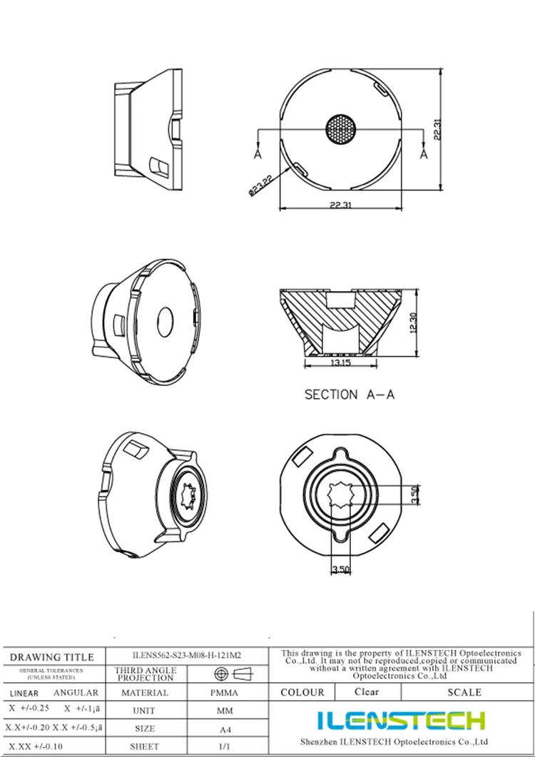 8 Degree Optical Pmma Led Focusing Lens for Wall Washer| Alibaba.com
