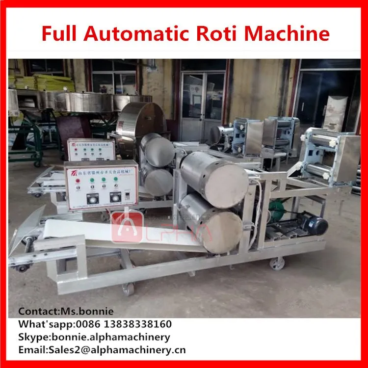 Full Automatic Jowar Roti Line Home Chapati Pratatha Naan Bread Making ...