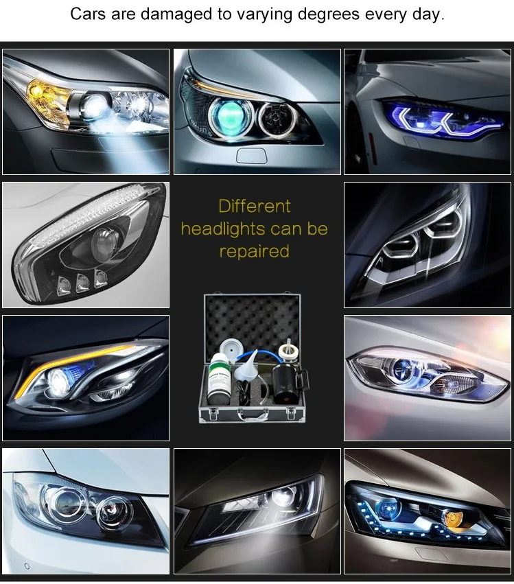 2019 Headlight Coatings Car Head Light Repair Cleaner For Auto Lamp ...