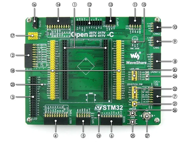 Stm32 Development Board Designed For Stm32f407v Series,Features The ...