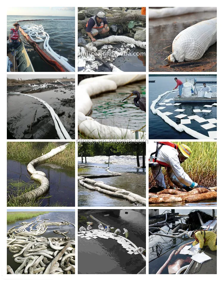 Oil Spill Cleanup - Efficient Use of Snare Rope Sorbents