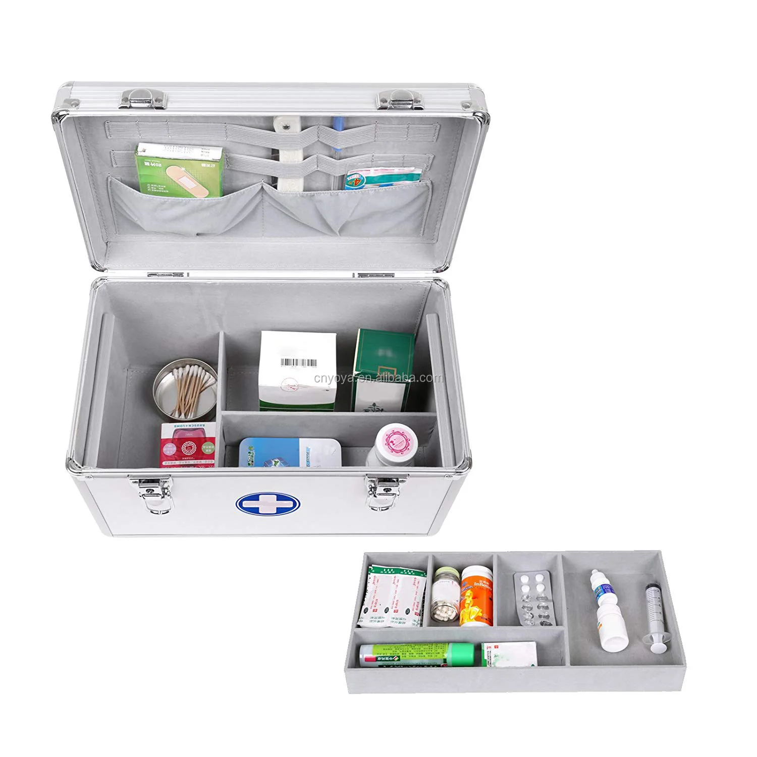 Aluminum First Aid Case Medicine Storage Pill Box Drug Medicine With ...