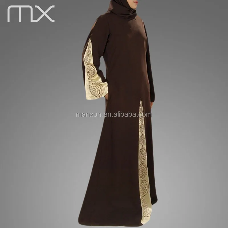 Modish Long Sleeve Arabic Women Abaya Moroccan Kaftan Islamic Women ...