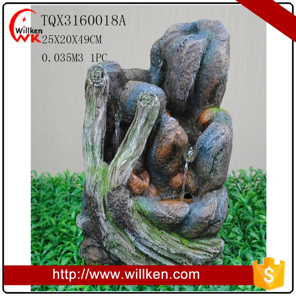 Abstract Statue Sculpture Resin Outdoor Fountain Decorative Waterfall ...