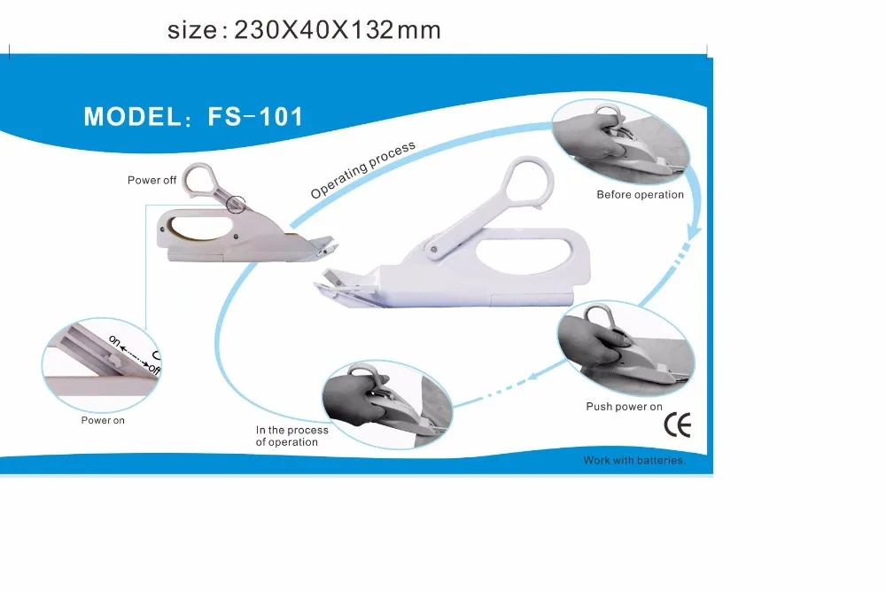 Fs-101 Professional Heated Tailor Cloth Cutting Electrical Fabric ...