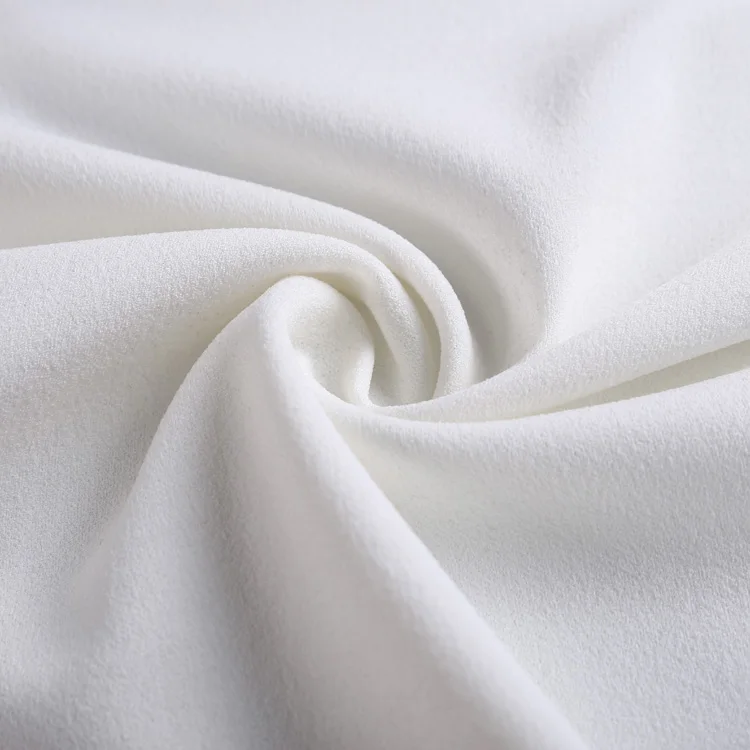 Shaoxing Polyester Elastic Top Definition - Korean White Crepe Fabric