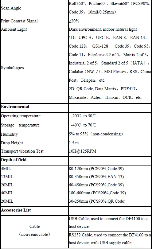 Small 1d 2d Fixed Mounting Barcode Scanner Qr Code Pdf417 Data Matrix ...