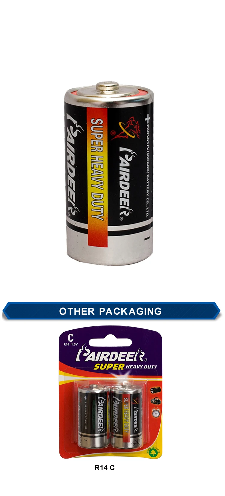 China Wholesale Zinc Carbon Silver Bromide Cr14 Carbon Zinc Battery ...