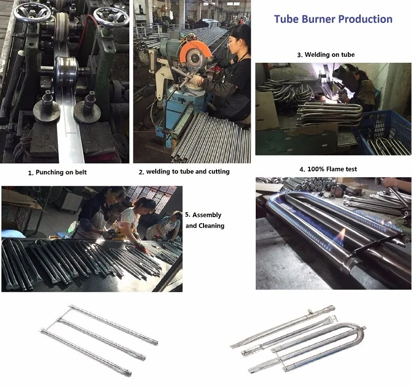 Stainless Steel U Type Tubular Burner for BBQ Gas Grills