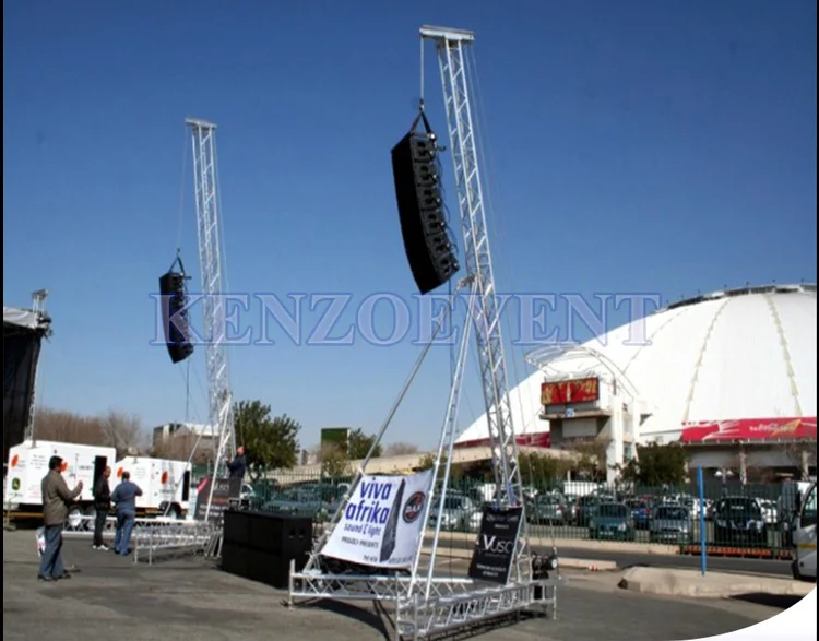 Aluminum Line Array Speaker Tower Truss Stand for Hanging Speakers