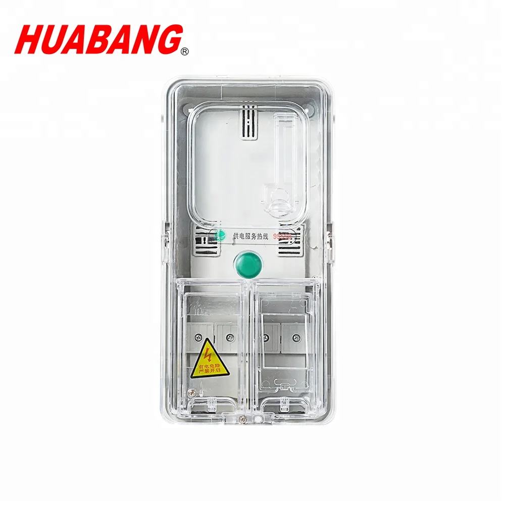 Polycarbonate Single Phase Prepaid Ic Card Energy Meter Box Prepayment ...