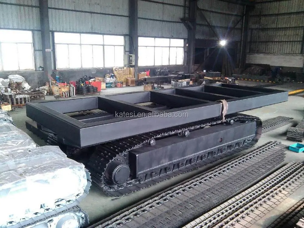 Steel Rubber Track Undercarriage / Crawler Undercarriage Spare Part ...